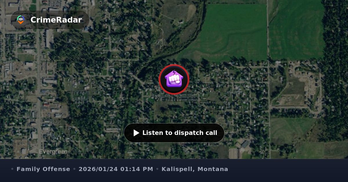 Possible family dispute near Harmony Rd, Kalispell MT | CrimeRadar