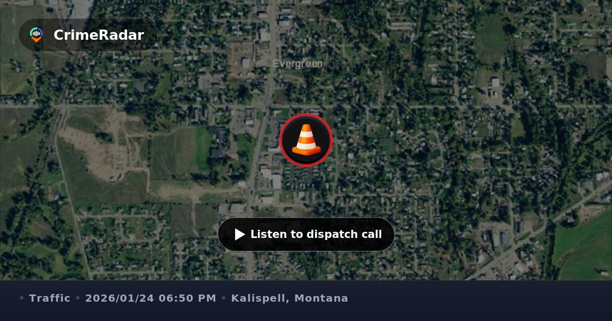 Motorcycle and parked car crash near Park Ave, Kalispell MT | CrimeRadar