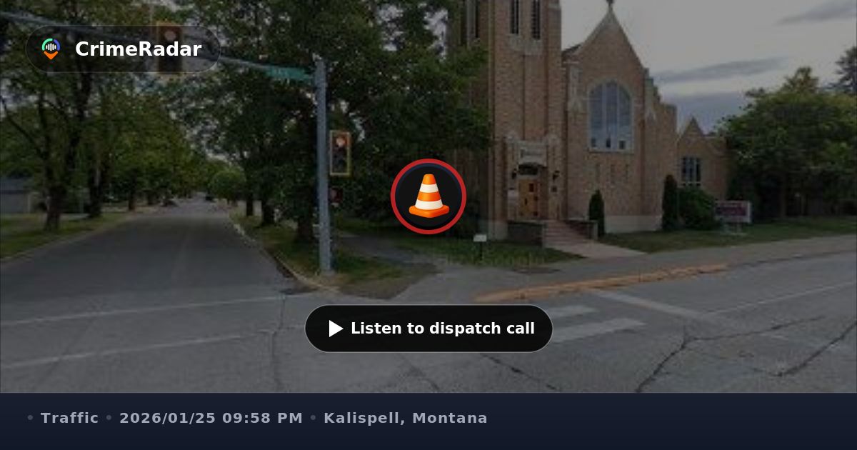 Officer follows vehicle refusing to stop on Main St, Kalispell MT ...