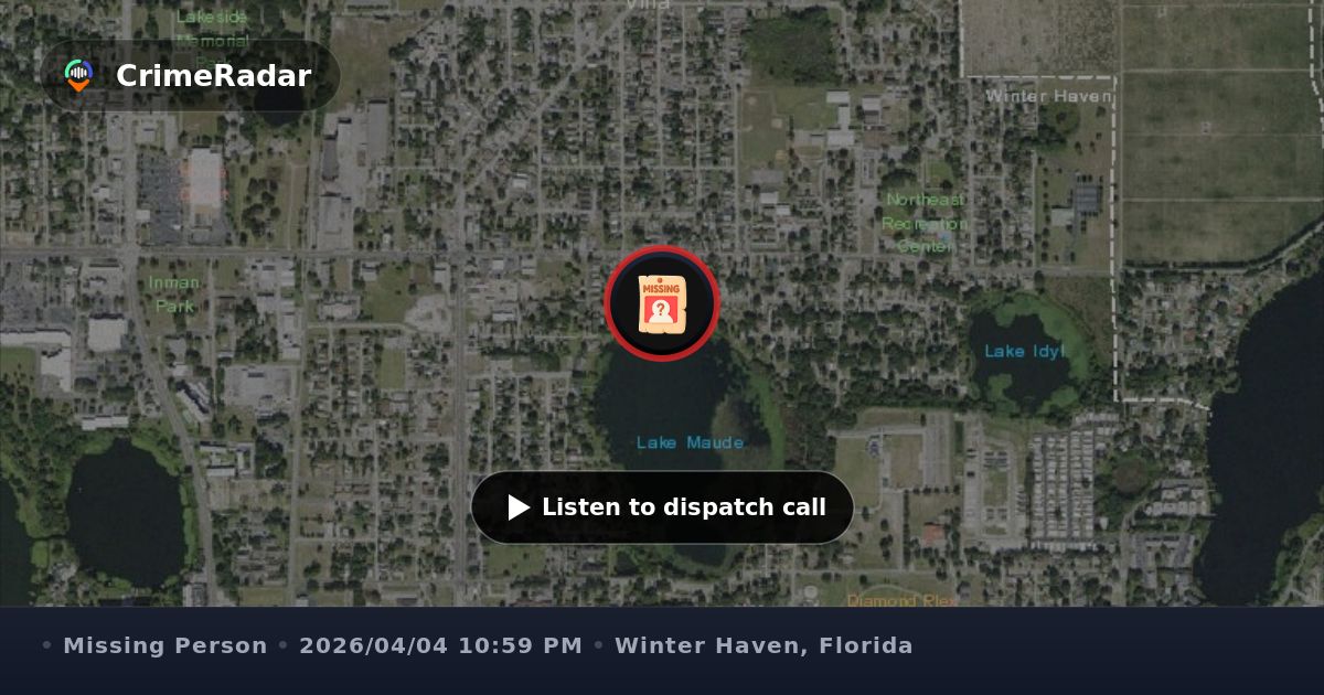 Missing adult last seen walking from Winter Haven home, Winter Haven FL ...