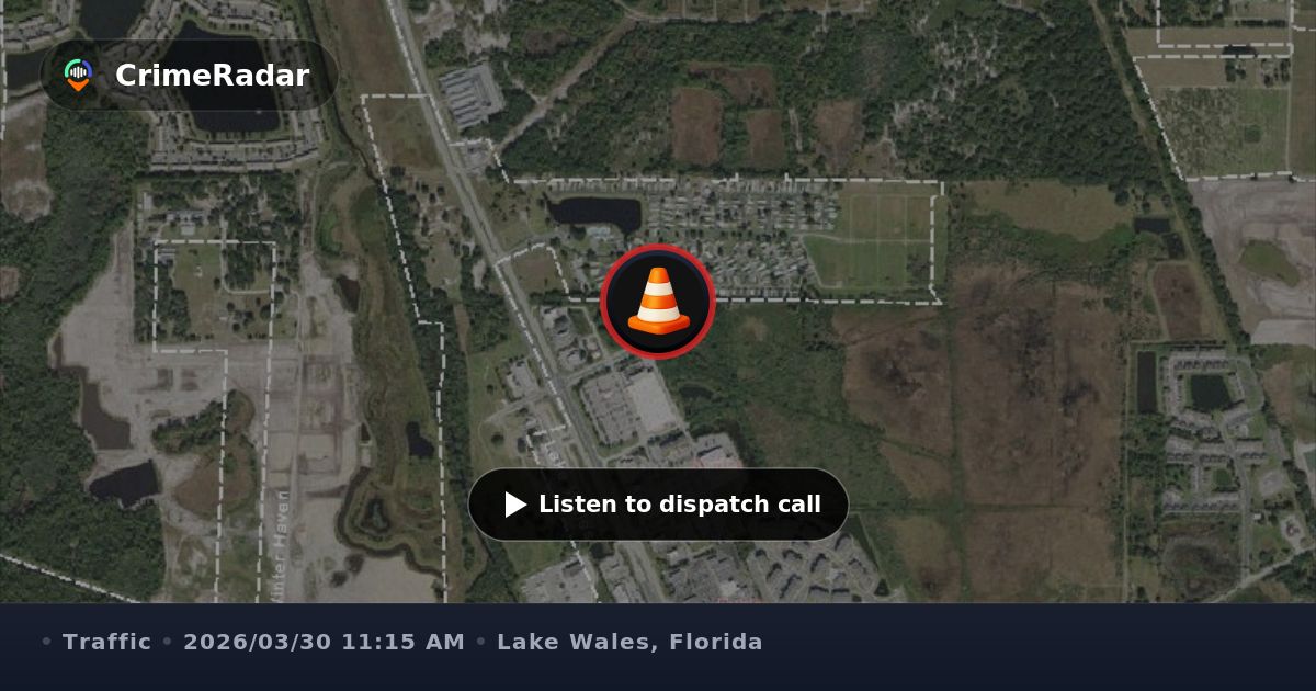 Traffic obstruction on Highway 27 near racetrack, Lake Wales FL ...