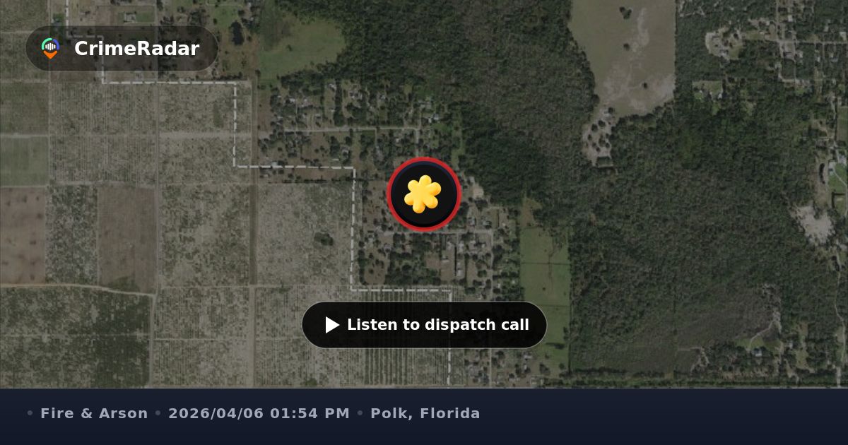 Outside fire near Dickens Road and Porter Drive, Polk County FL ...