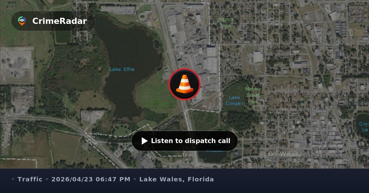 Vehicle crash on Highway 27 in Lake Wales, Lake Wales FL | CrimeRadar