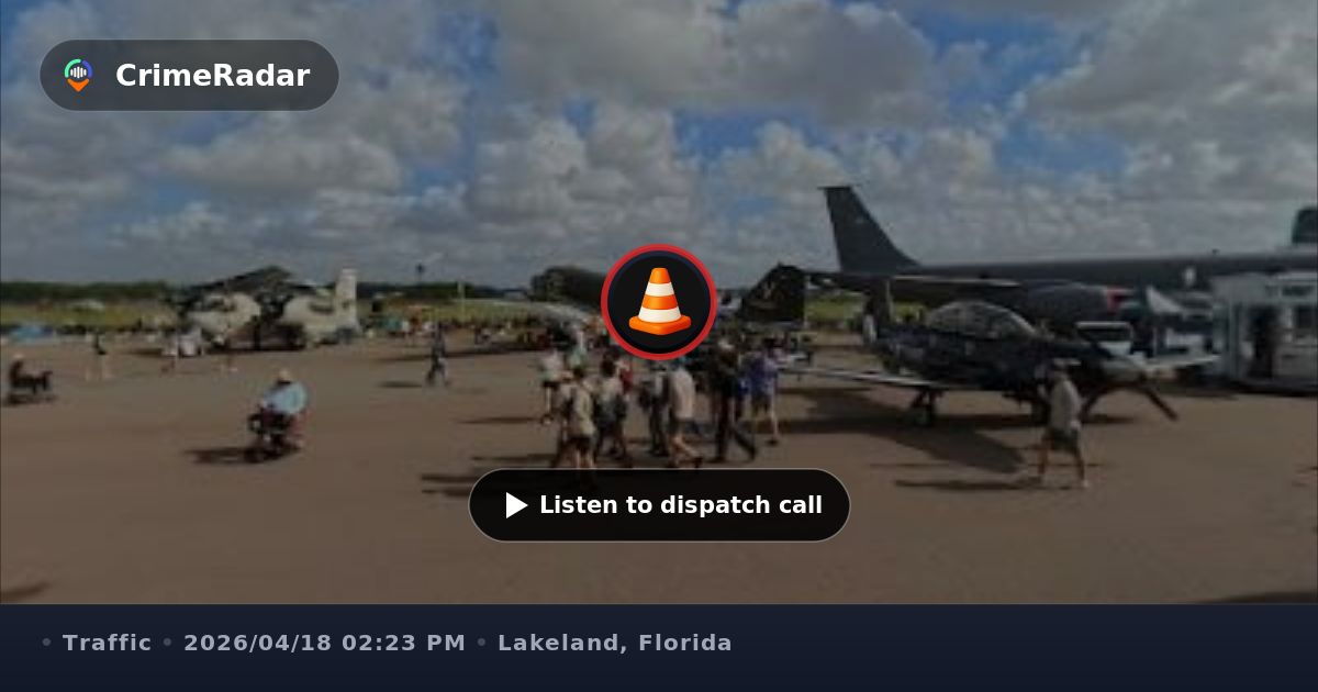 Vehicle reported driving on sidewalk near taxiway, Lakeland FL | CrimeRadar
