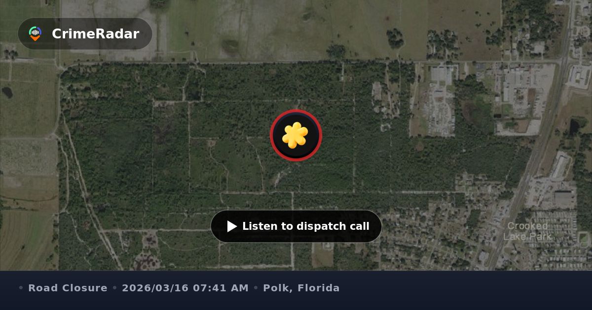 Weeklong road closure from Flower Avenue to Jackson, Polk County FL ...