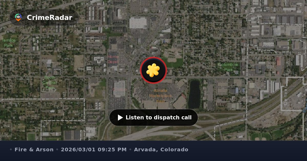 Fence and trees on fire after reported explosion sound, Arvada CO ...