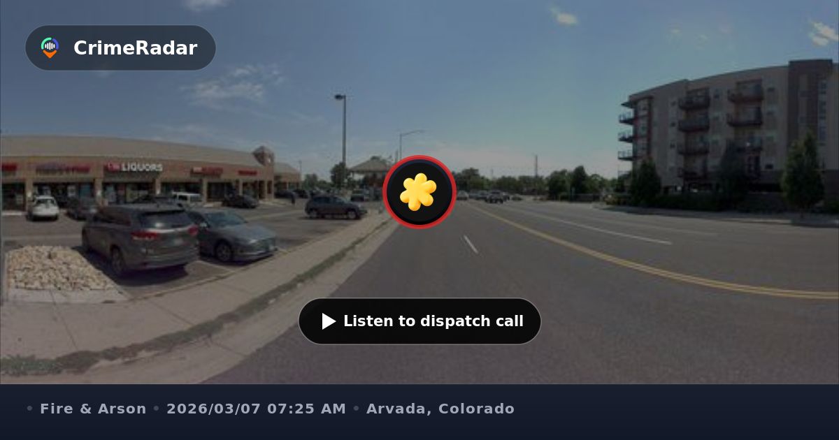 Odor complaint at apartment building in Arvada, Arvada CO | CrimeRadar