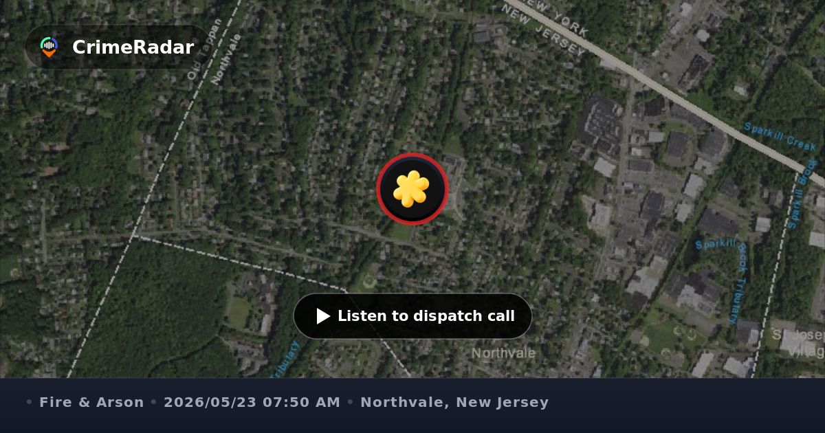 Mulch fire reported at Crest Drive residence, Northvale NJ | CrimeRadar