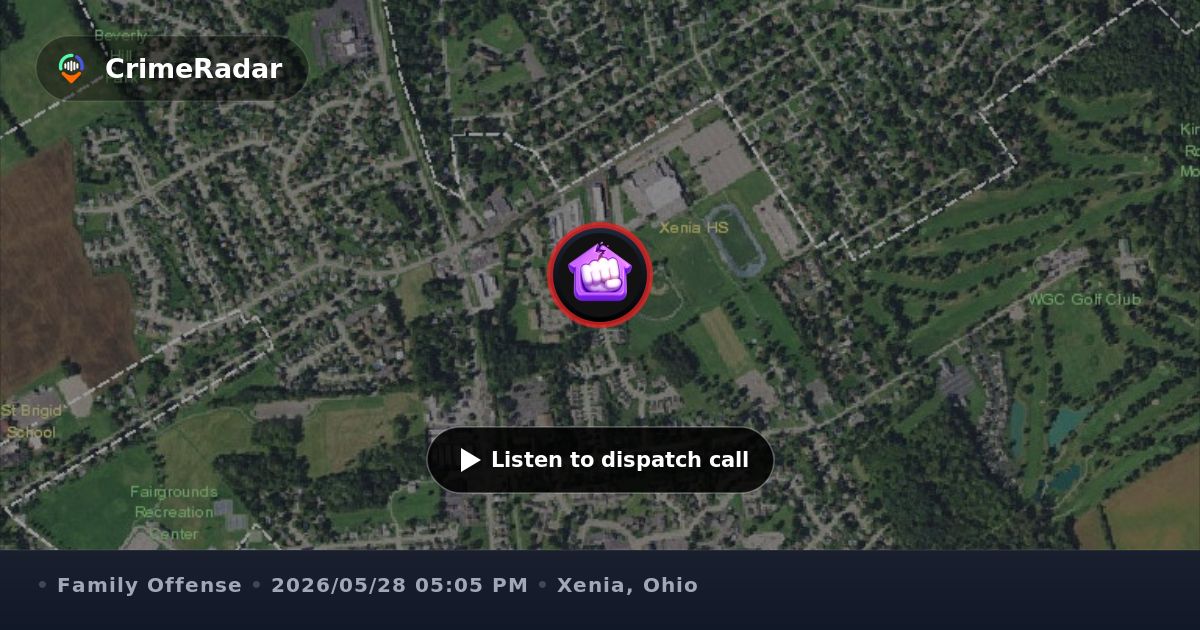 Teen using drugs and threatening mother at apartment, Xenia OH | CrimeRadar