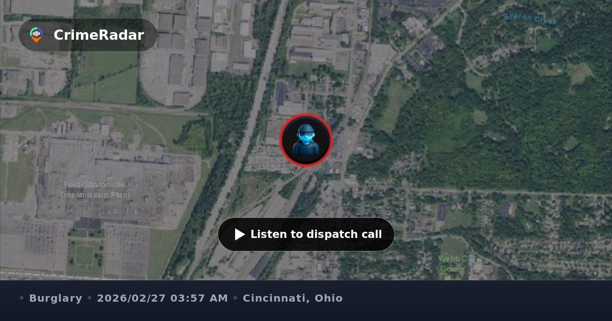 Intrusion alarm at Blue Goose Cafe, Cincinnati OH | CrimeRadar