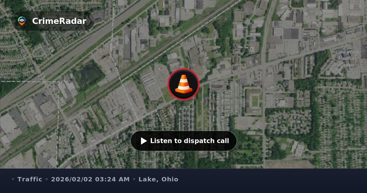 Traffic accident reported near Euclid Ave, Lake County OH | CrimeRadar