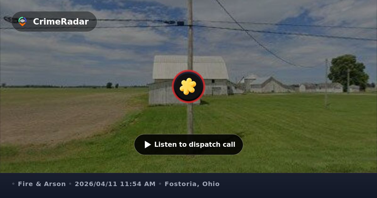 Structure fire on Pelton Road in Perry Township, Fostoria OH | CrimeRadar