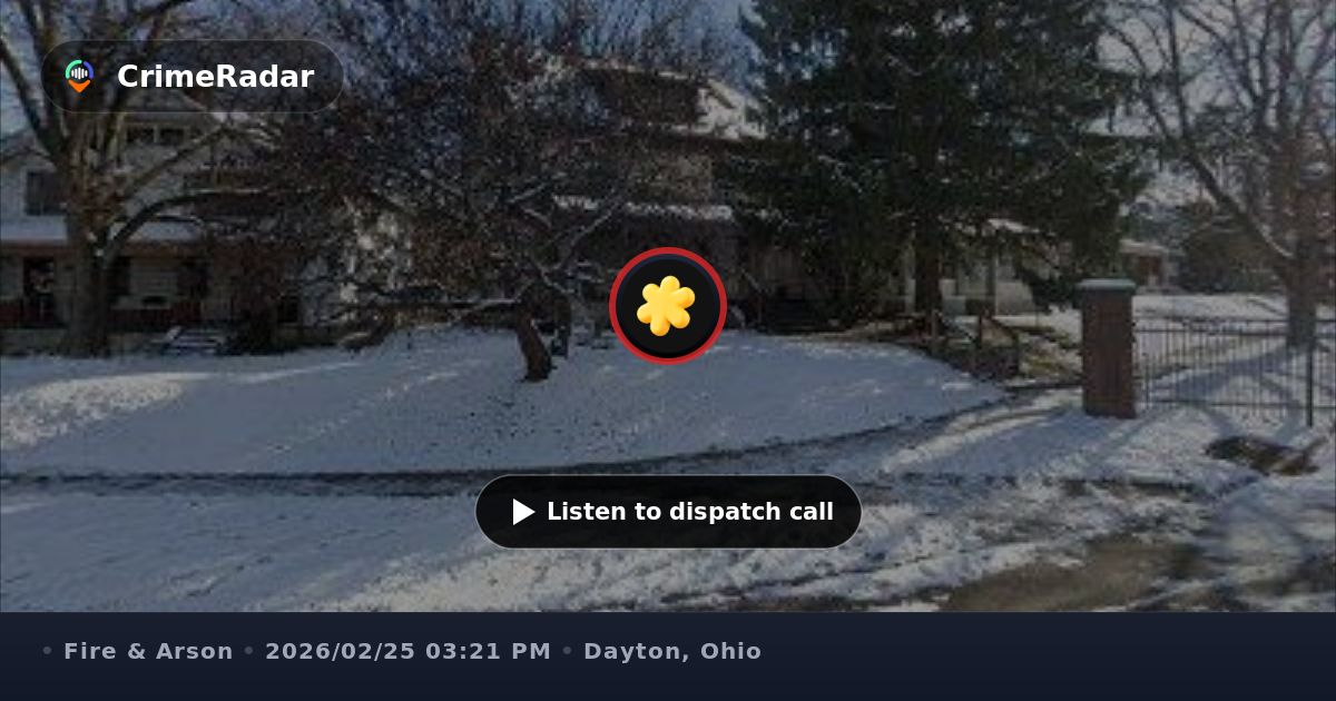 Working house fire on Grafton Avenue, Dayton OH | CrimeRadar