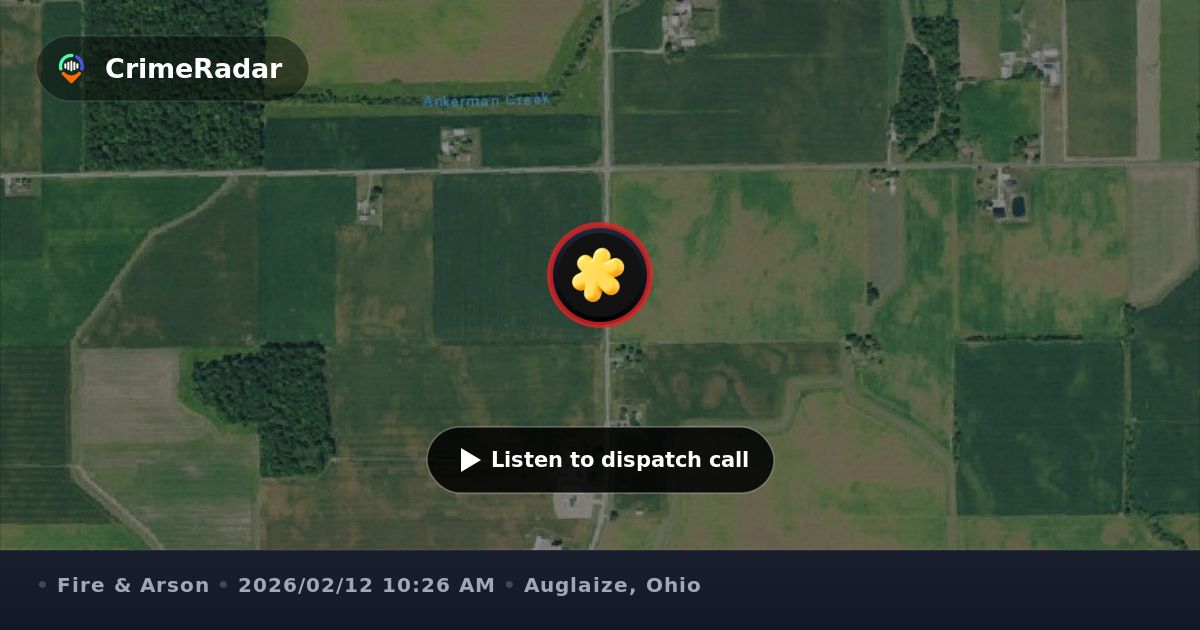 Confirmed structure fire in Auglaize County, Auglaize County OH ...