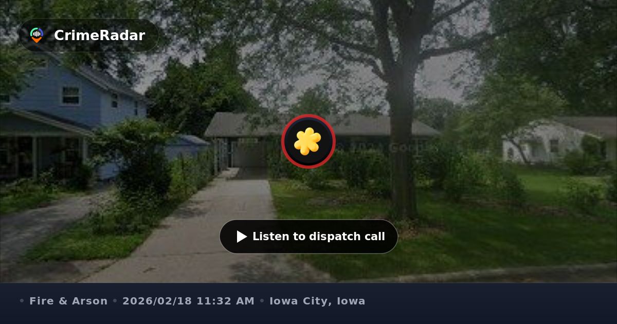 Building fire reported on East St in Iowa City, Iowa City IA | CrimeRadar