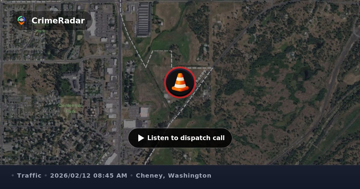 Vehicle crash on First Street in Cheney, Cheney WA | CrimeRadar