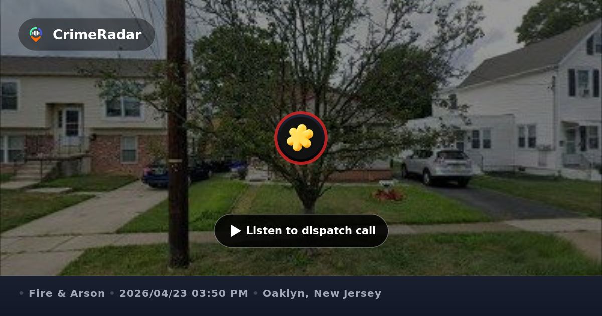 House fire with resident treated for smoke inhalation, Oaklyn NJ ...