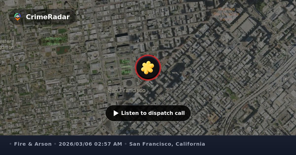 Fire alarm checked at Brady Street building, San Francisco CA | CrimeRadar