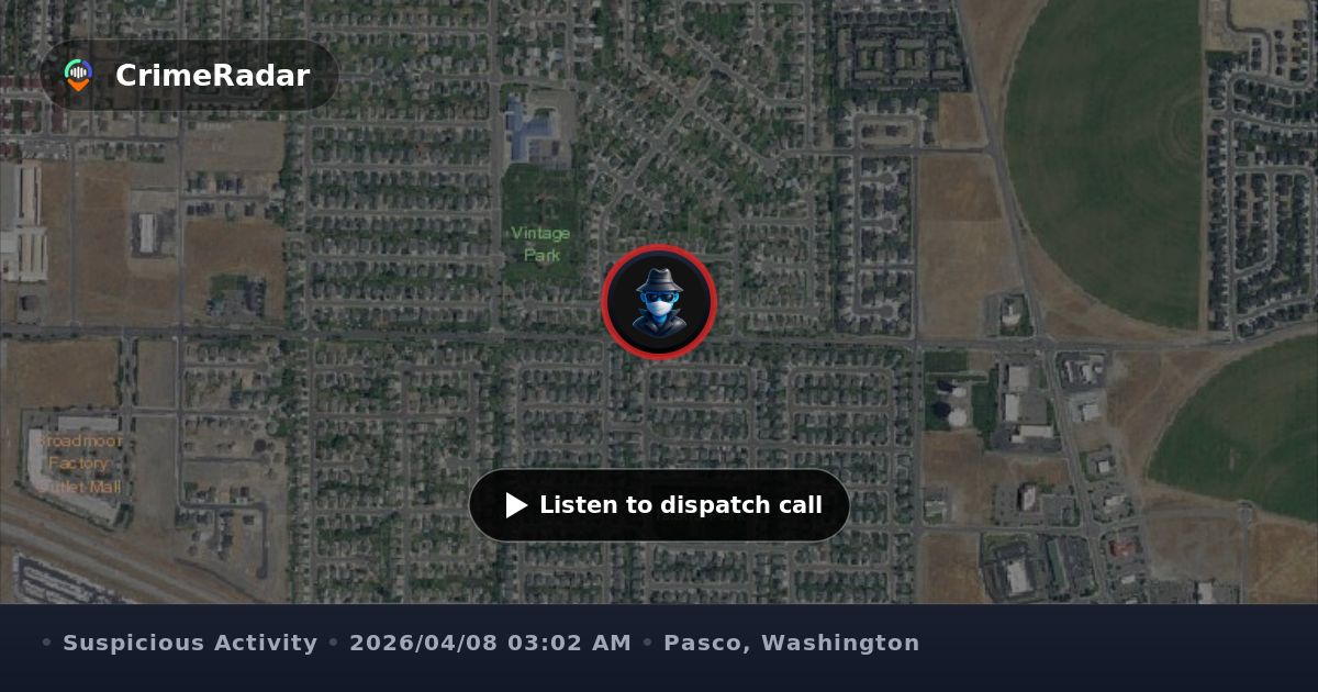 Unattended vehicle found with door open on Estevan Drive, Pasco WA ...