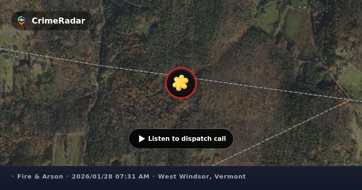 False fire alarm on Farm Rd due to construction work, West Windsor VT ...