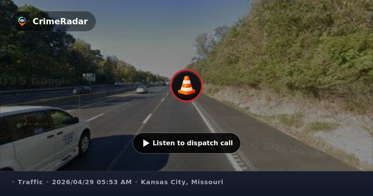 Two-car crash on northbound I-35 at Antioch, Kansas City MO | CrimeRadar