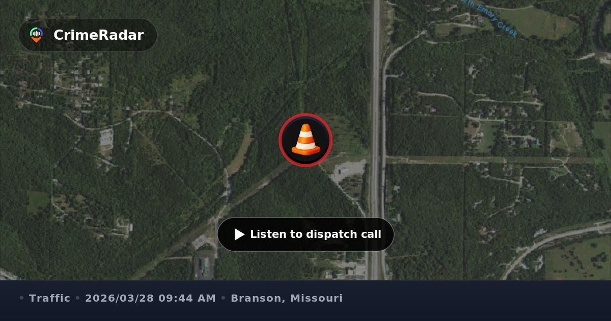 Automatic crash alert near Emory Creek, Branson MO | CrimeRadar