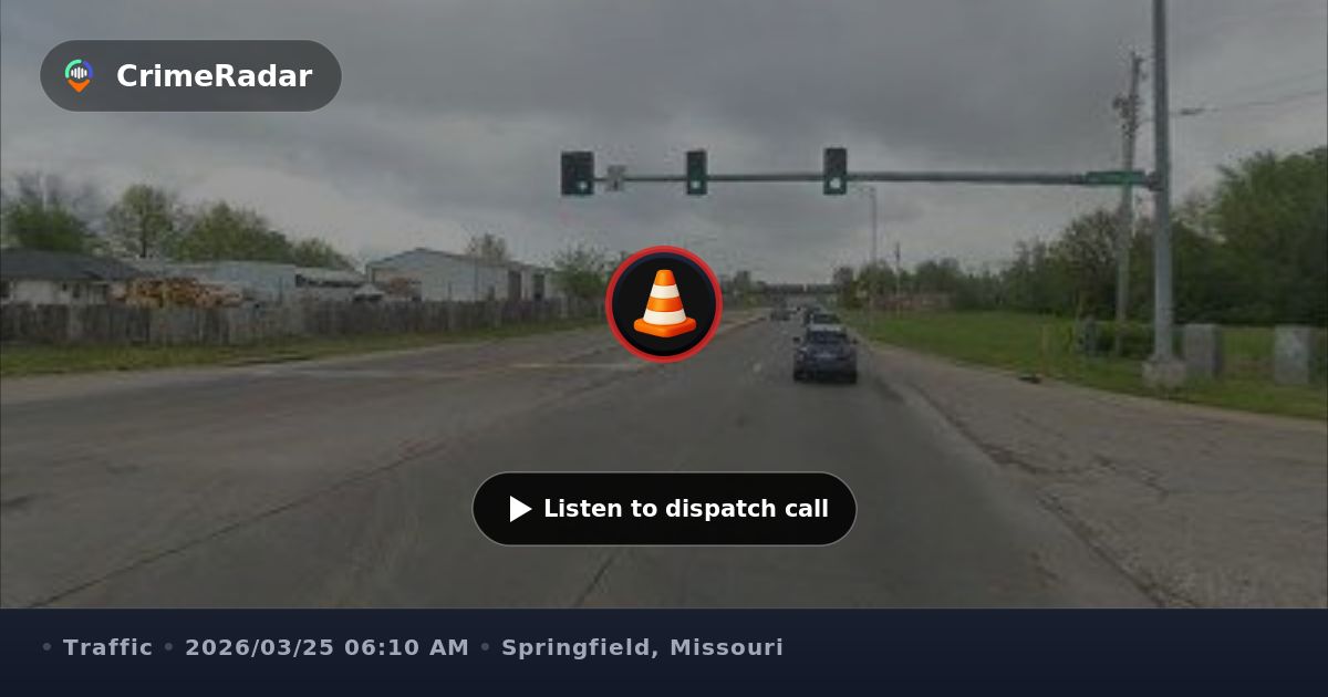 Hit-and-run crash at West Bypass and Nichols, Springfield MO | CrimeRadar