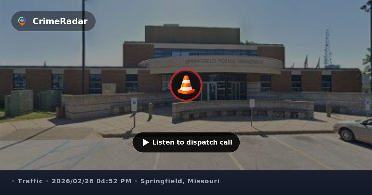 Motorcycle crash in front of Springfield police station, Springfield MO ...