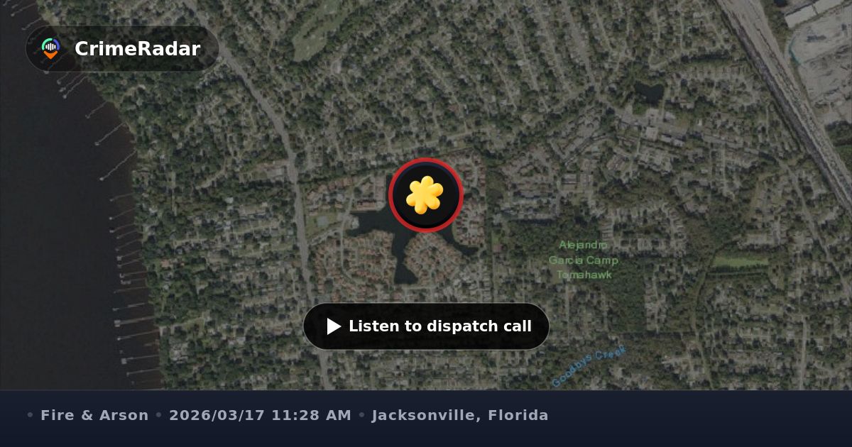 Commercial fire alarm on San Jose Boulevard, Jacksonville FL | CrimeRadar