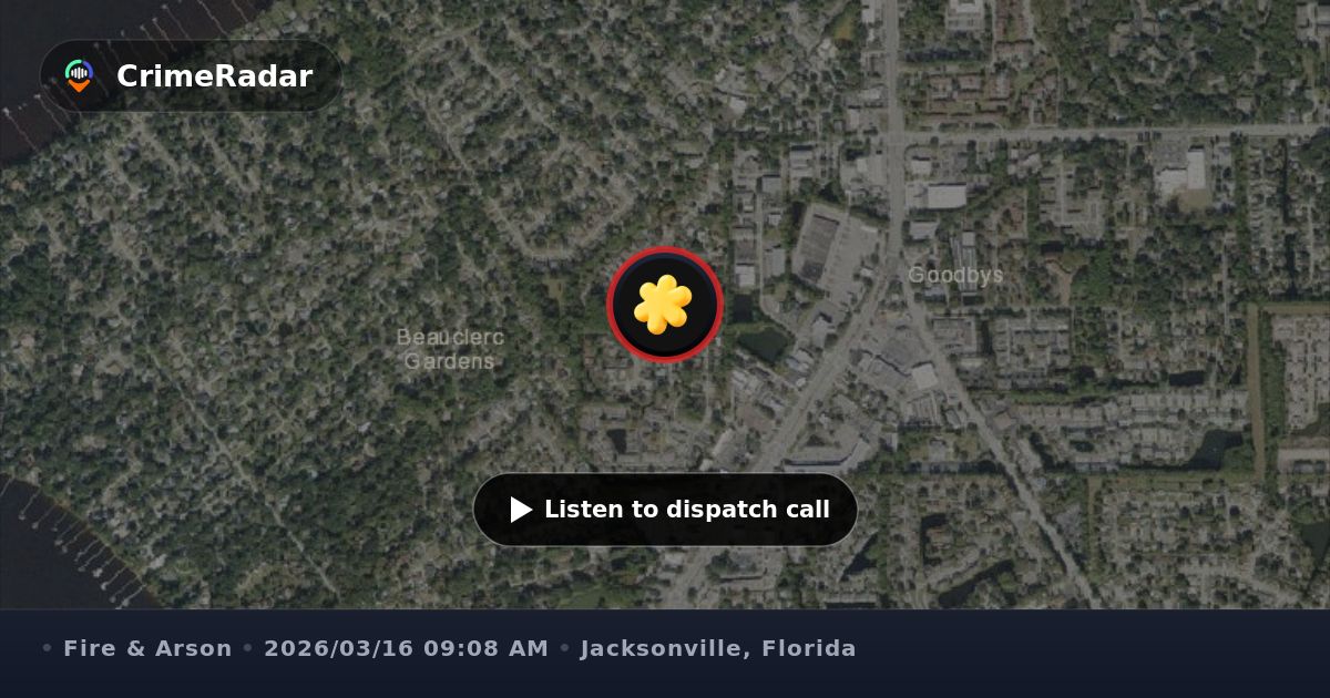 Dumpster fire on San Jose Boulevard, Jacksonville FL | CrimeRadar