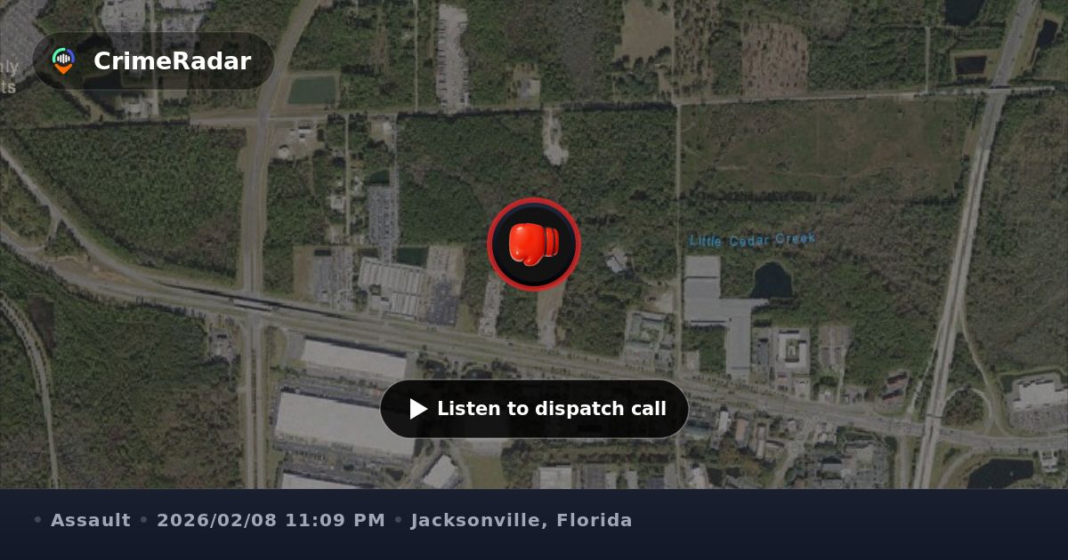 Rescue unit responding to assault near Airport Court, Jacksonville FL ...
