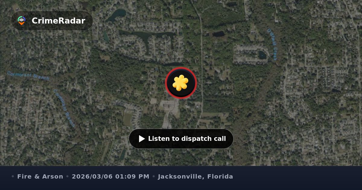 Gas odor reported at commercial building, Jacksonville FL | CrimeRadar