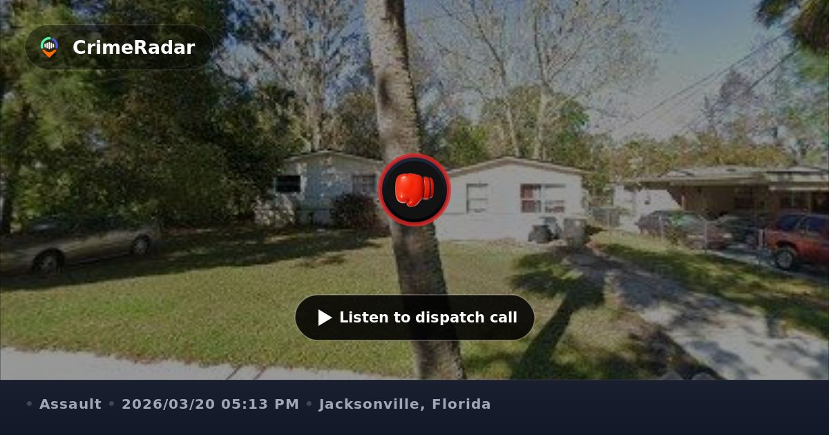 Assault reported on Greenleaf Road, Jacksonville FL | CrimeRadar