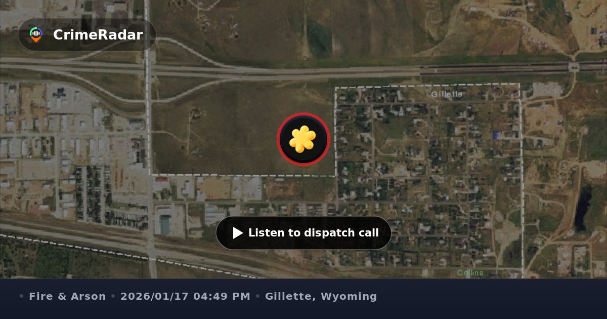 Fire crews control house fire near Collins Road, Gillette WY | CrimeRadar