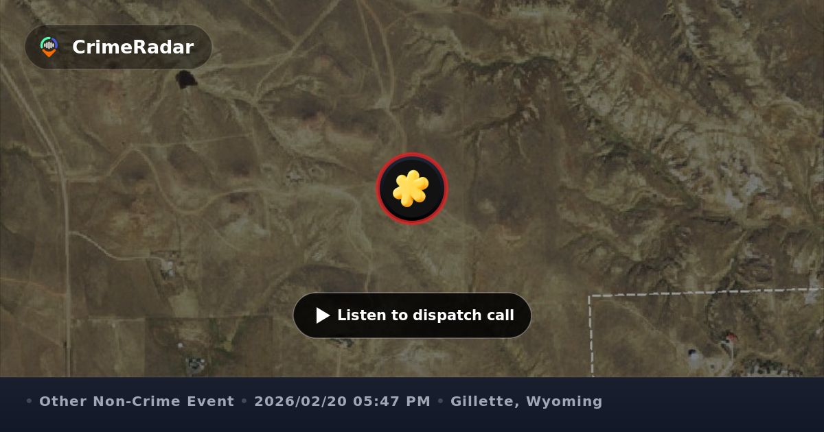 Officers search area for lost dog near park, Gillette WY | CrimeRadar