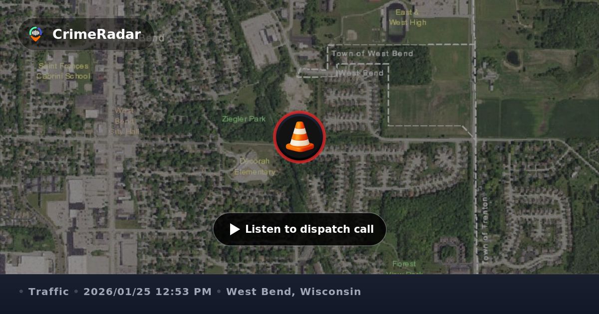 Vehicle hits light pole and leaves scene near Sylvan Way, West Bend WI ...