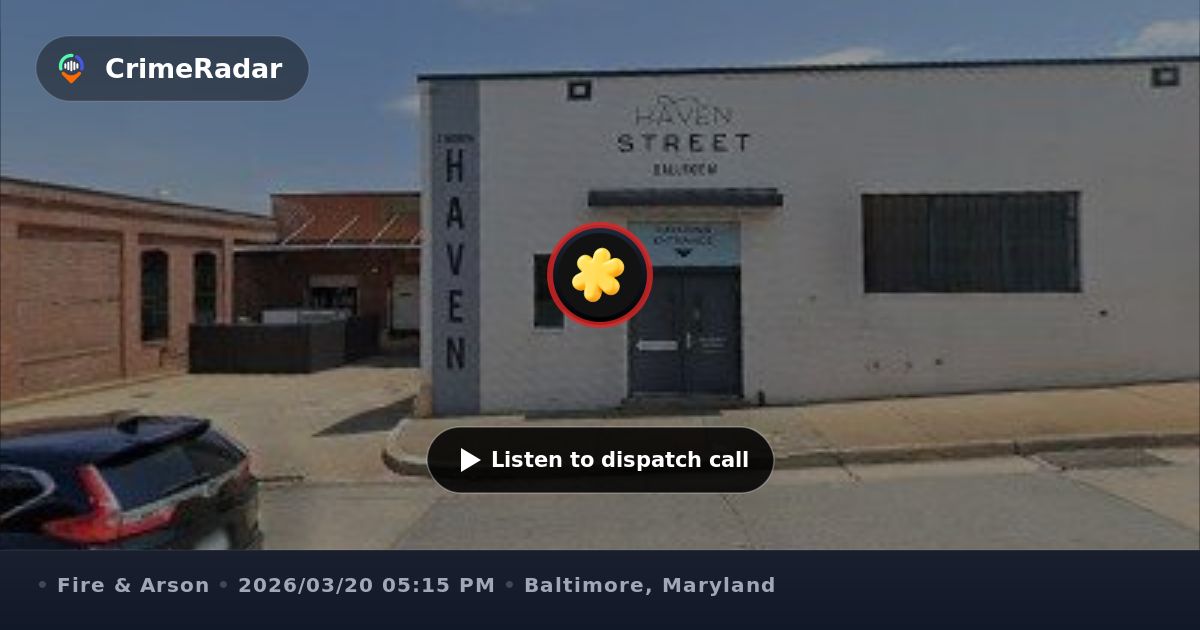 Malfunctioning stove reported on Rayvale Street, Baltimore MD | CrimeRadar