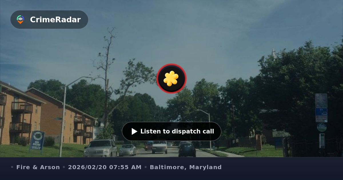 High-rise apartment fire on Garrison Boulevard, Baltimore MD | CrimeRadar