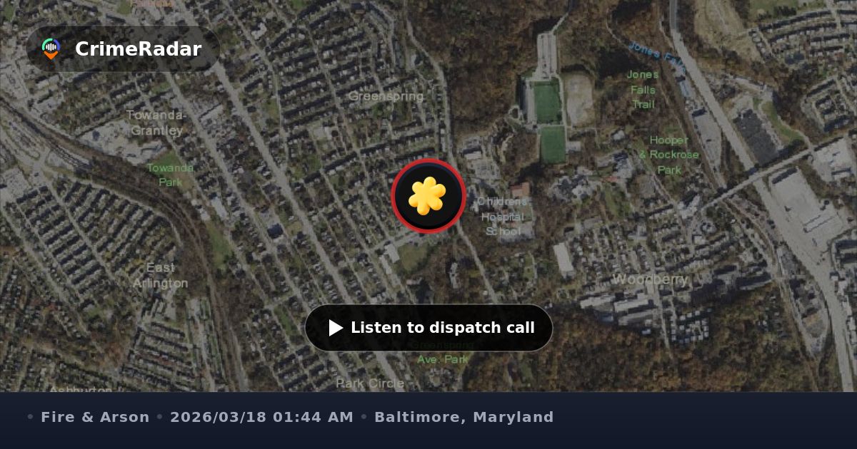 House fire on Norfolk Avenue in Baltimore, Baltimore MD | CrimeRadar