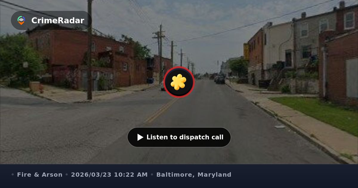 Natural gas leak reported on Fayette Avenue, Baltimore MD | CrimeRadar