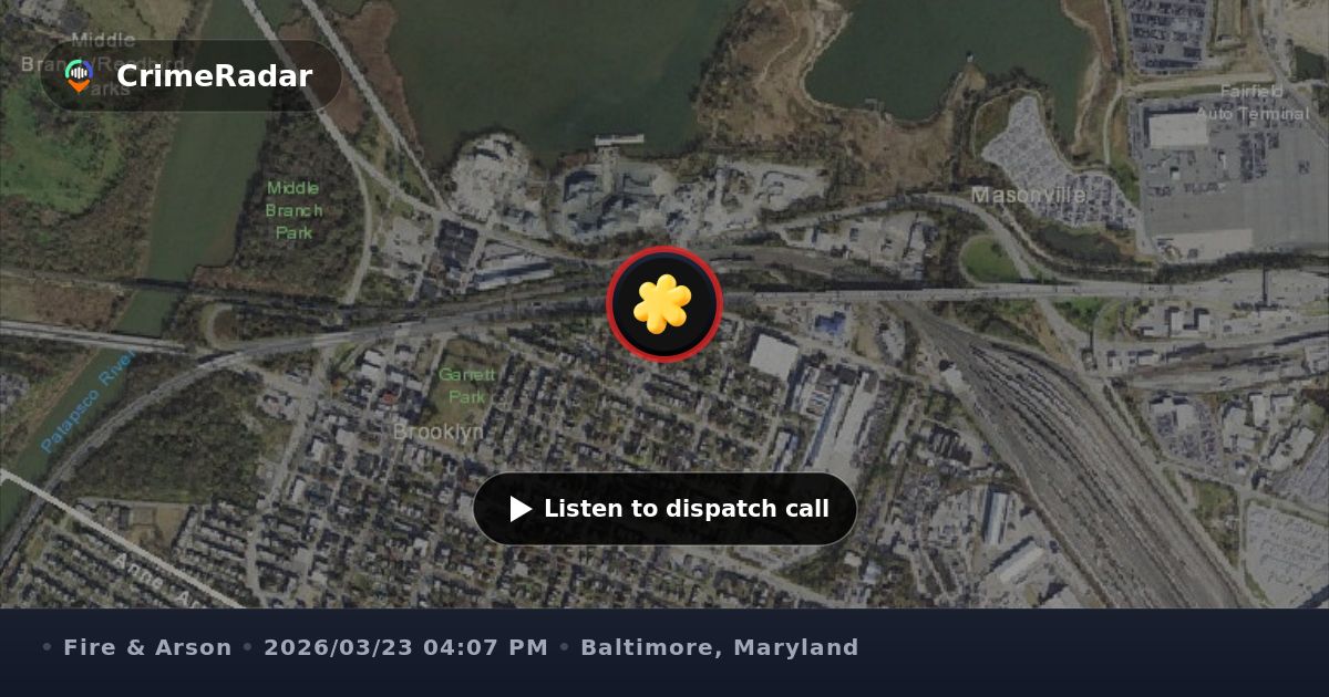 Outside fire reported near Annabel Avenue alley, Baltimore MD | CrimeRadar