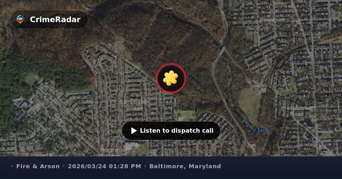 Smoke alarm at Mount Holly Street residence, Baltimore MD | CrimeRadar