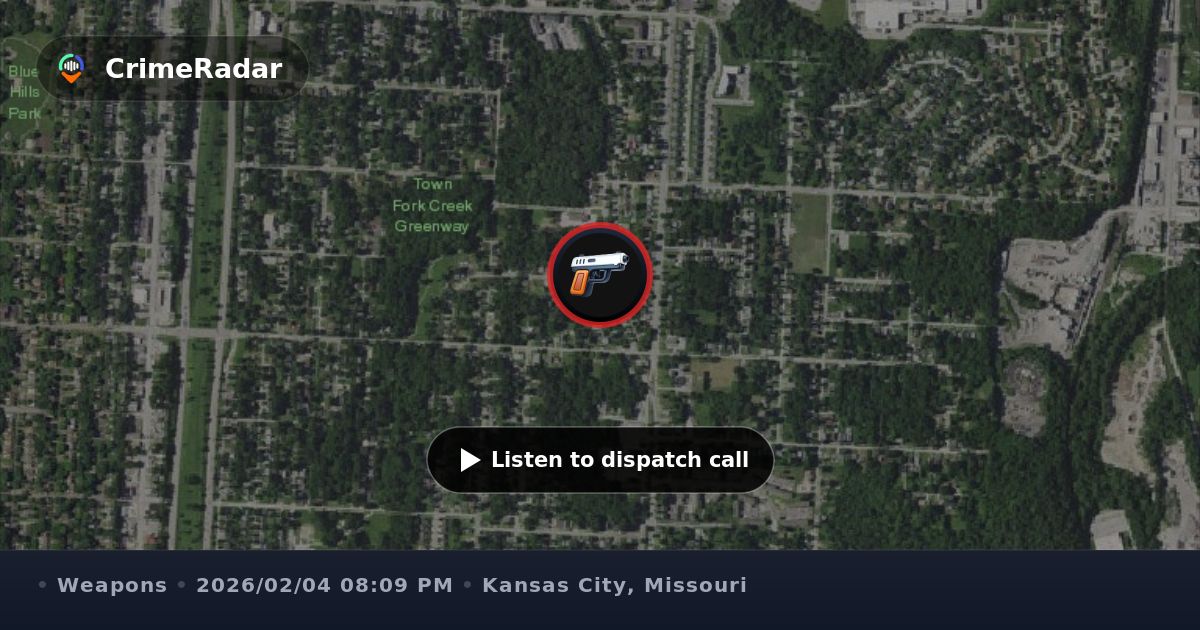 Police respond to shooting near Swope Parkway, Kansas City MO | CrimeRadar