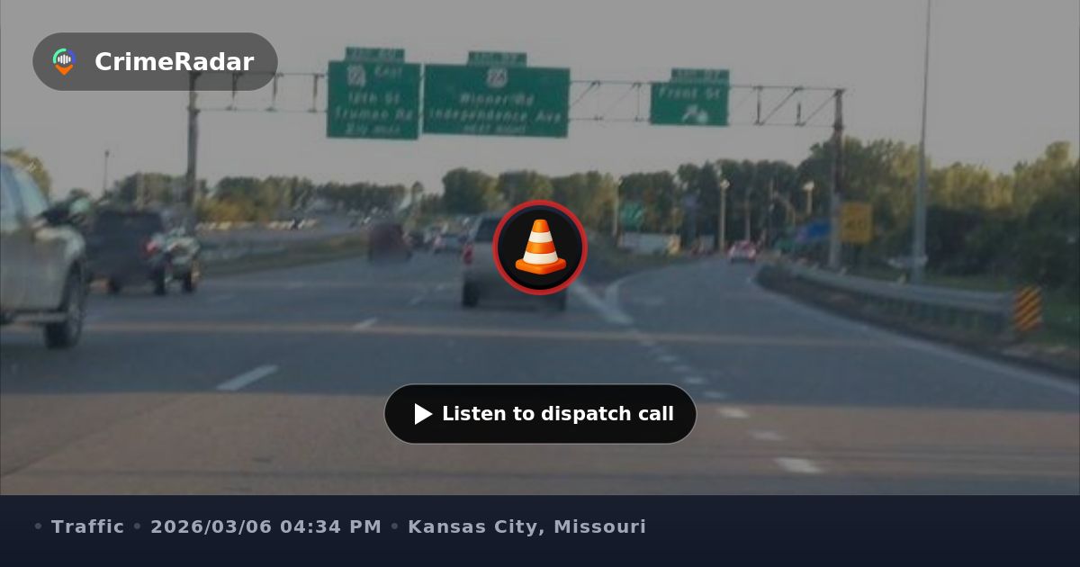 Traffic crash on I-435 northbound at Bannister, Kansas City MO | CrimeRadar