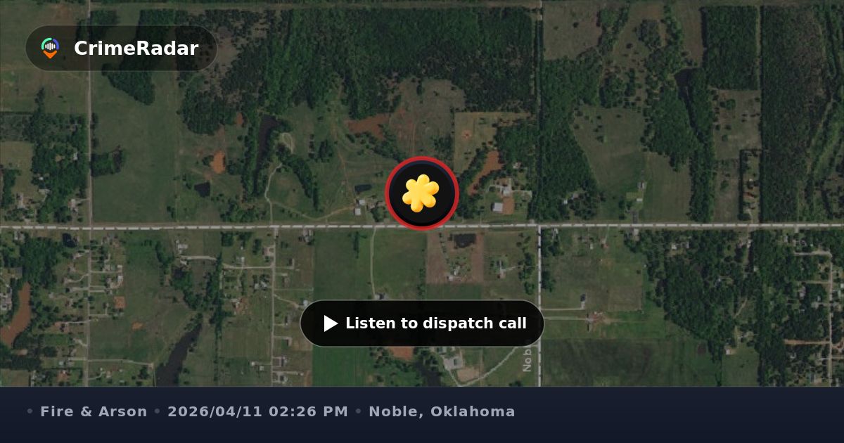 Grass fire at west end of Etowah Road in Noble, Noble OK | CrimeRadar