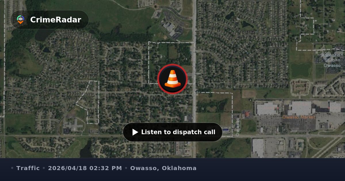 Accident reported at 96th Street and Garnett Road, Owasso OK | CrimeRadar