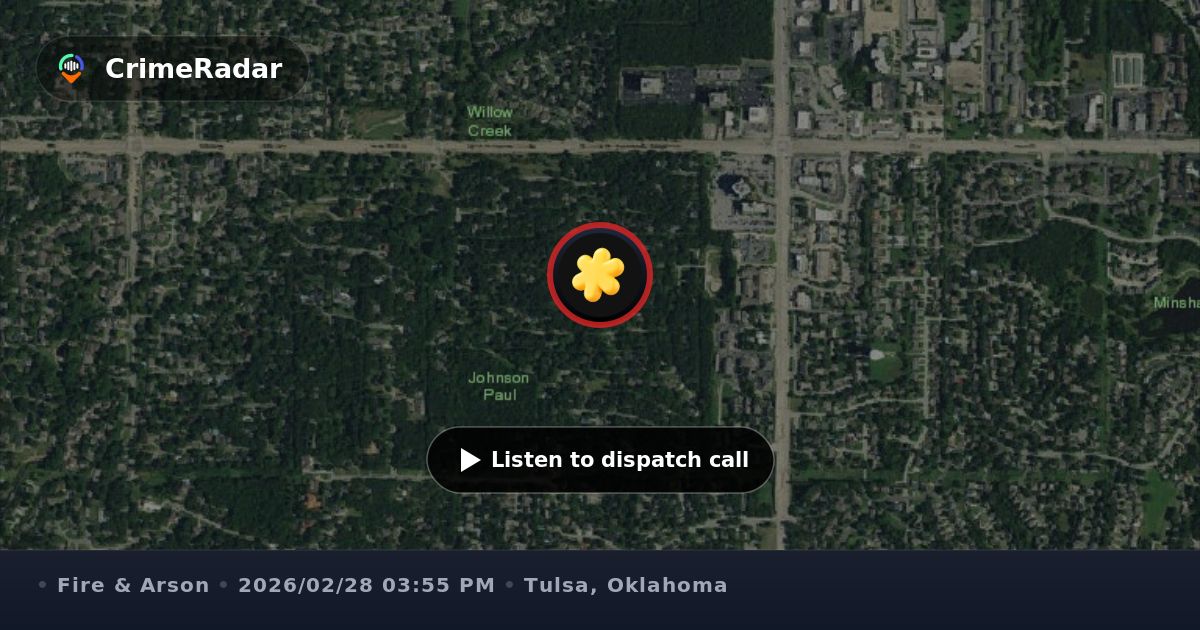 Backyard bonfire with gasoline reported in Tulsa, Tulsa OK | CrimeRadar