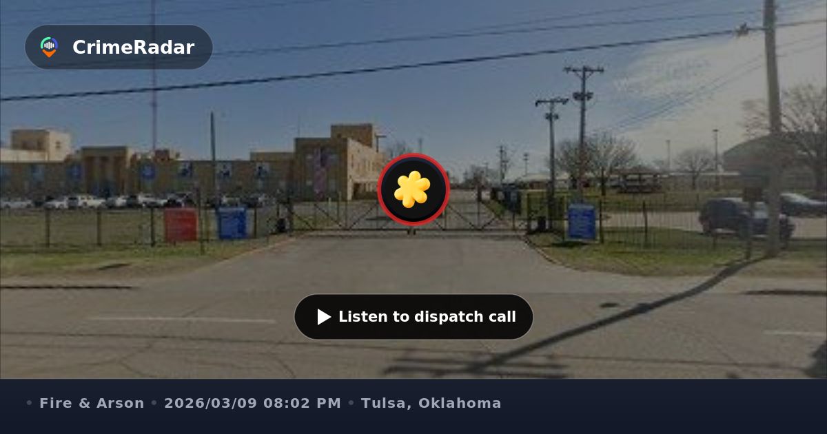 Building fire at Tulsa Job Corps on North Lewis, Tulsa OK | CrimeRadar