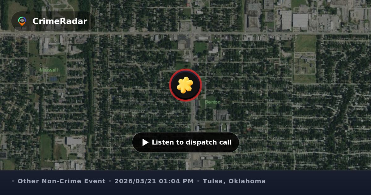 Dead possum hanging from fence at Tulsa address, Tulsa OK | CrimeRadar