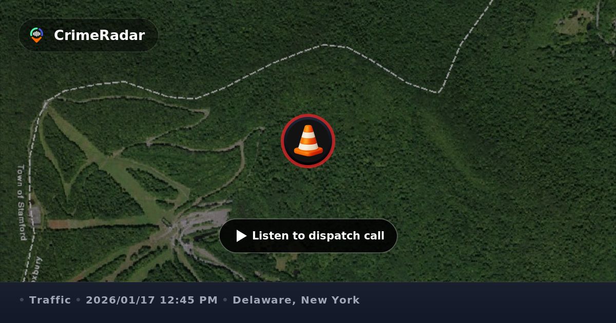 Traffic accident near Meeker Hollow and Plattekill, Delaware County NY ...